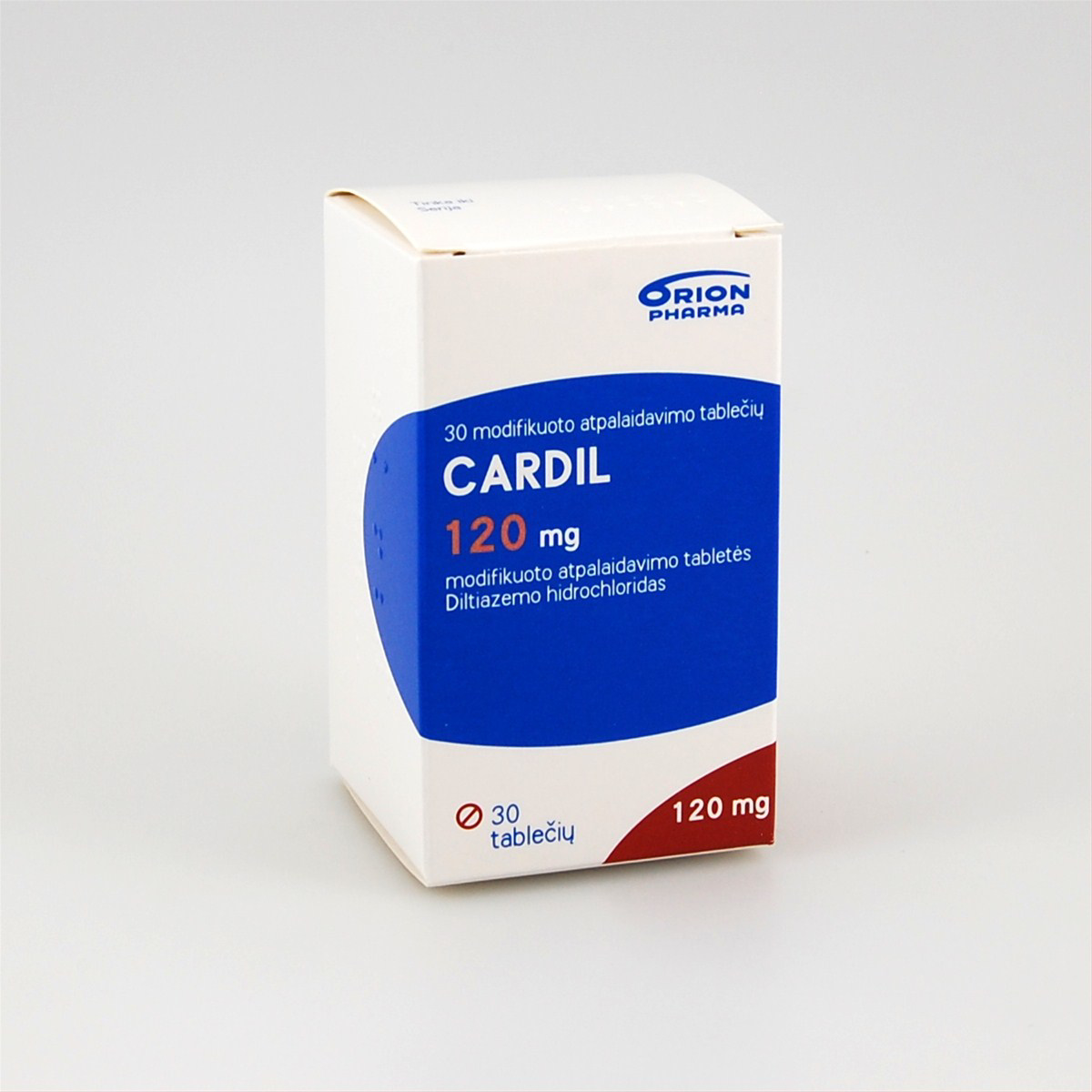 CARDIL, 120 mg, modifikuoto atpalaidavimo tabletės, N30 | Gintarinė