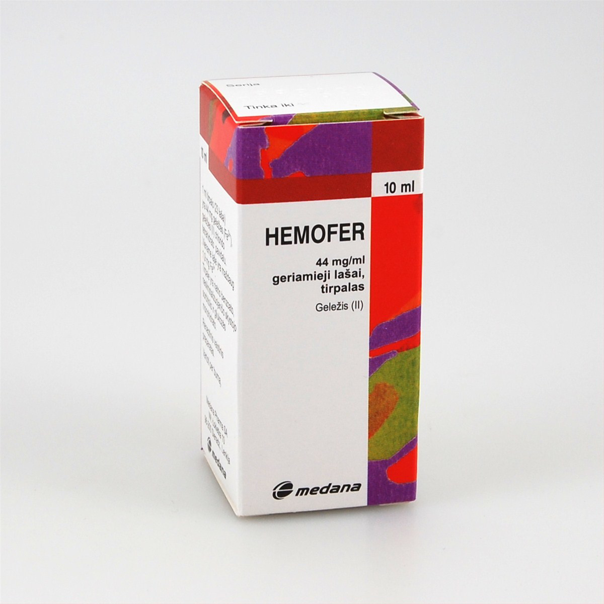 HEMOFER, 44 mg/ml, geriamieji lašai (tirpalas), 10 ml | Gintarinė