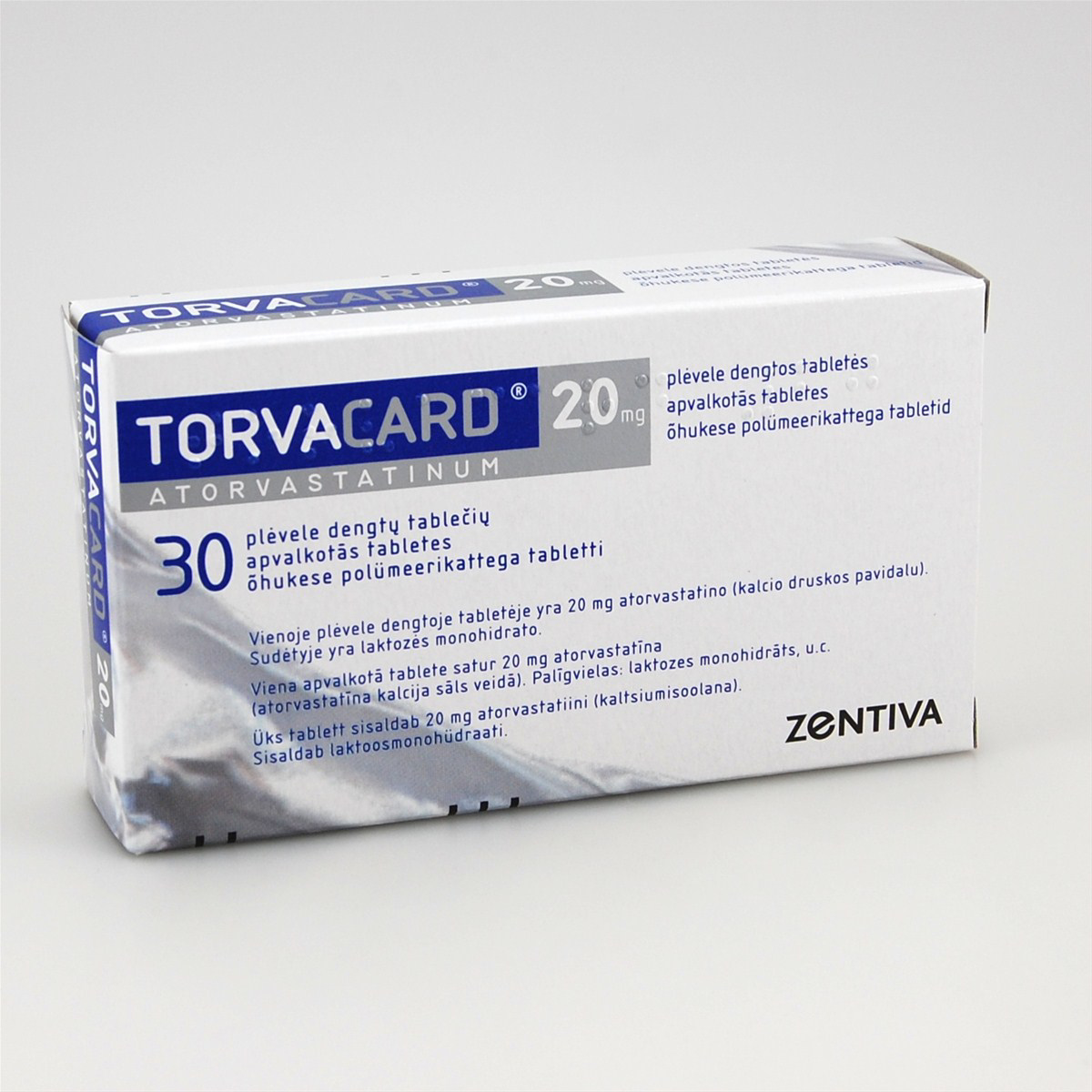 TORVACARD, 20 mg plėvele dengtos tabletės N30 | Gintarinė