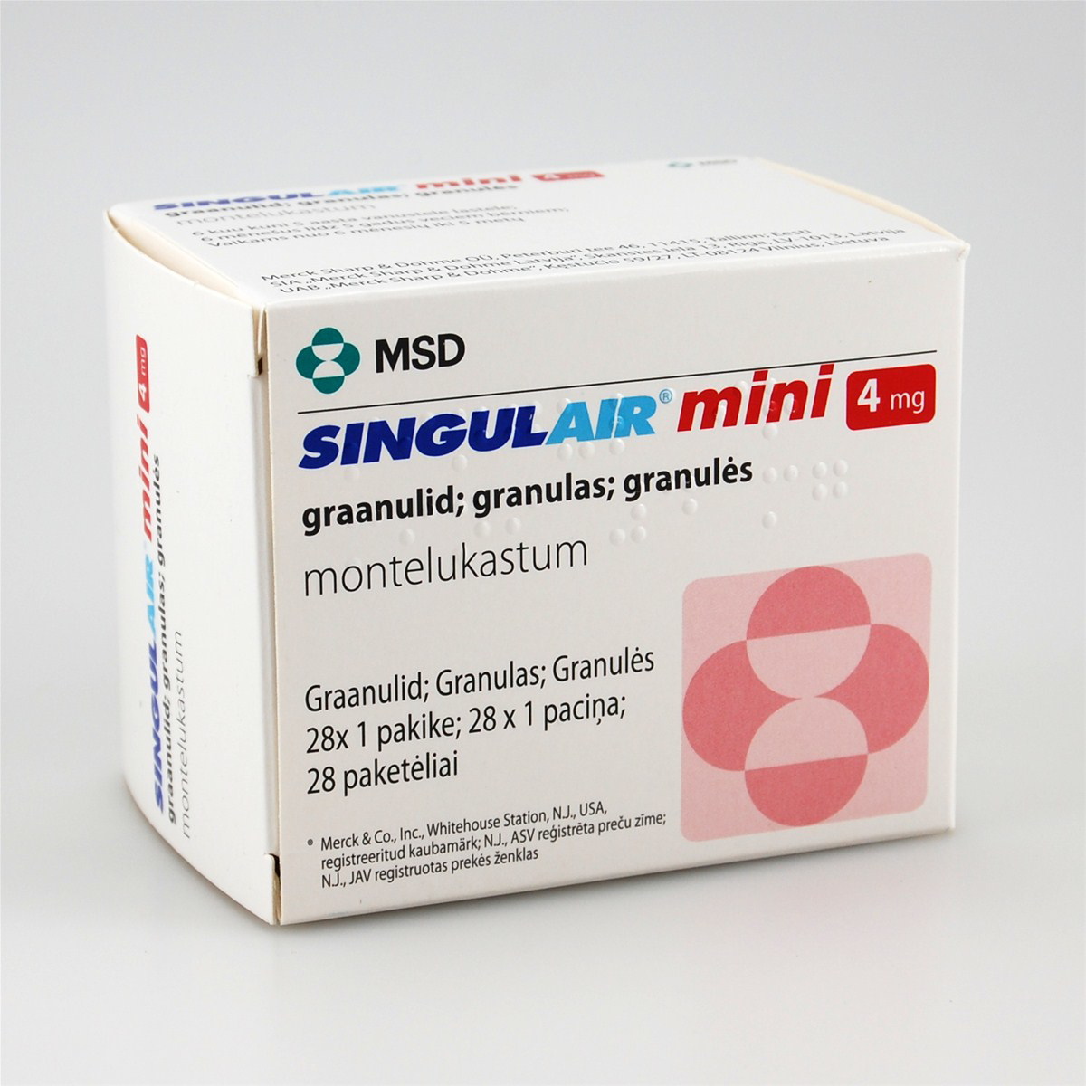 SINGULAIR MINI, 4 mg, granulės, N28 | Gintarinė