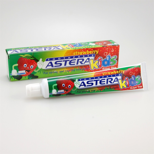 ASTERA KIDS STRAWBERRY, dantų pasta, braškių skonio, 50 ml | Gintarinė ...
