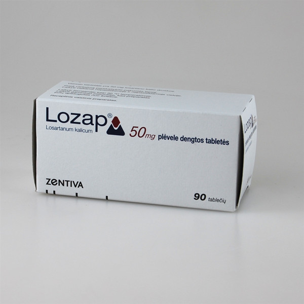 LOZAP, 50 mg, plėvele dengtos tabletės, N90 | Gintarinė vaistinė