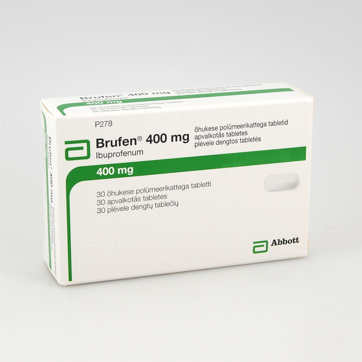 BRUFEN, 400 mg, plėvele dengtos tabletės, N30 | Gintarinė