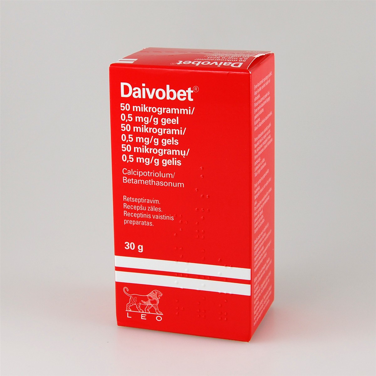 DAIVOBET, 50 mikrogramų/0,5 mg/g, gelis, 30 g | Gintarinė