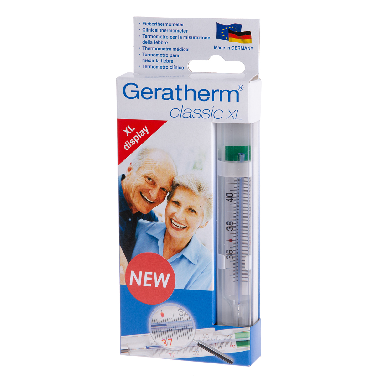 GERATHERM CLASSIC XL, medicininis termometras be gyvsidabrio | Gintarinė