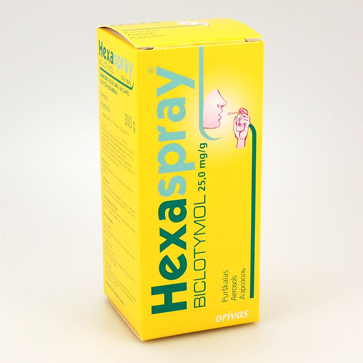 HEXASPRAY, 25 mg/g, burnos gleivinės purškalas (suspensija), 30 g ...