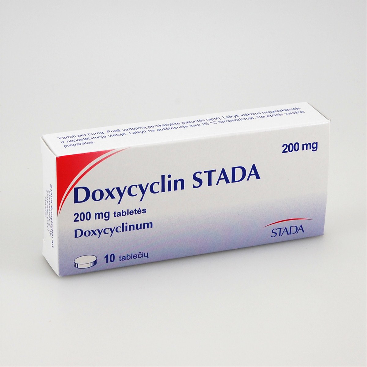 DOXYCYCLIN STADA, 200 mg, tabletės, N10 | Gintarinė