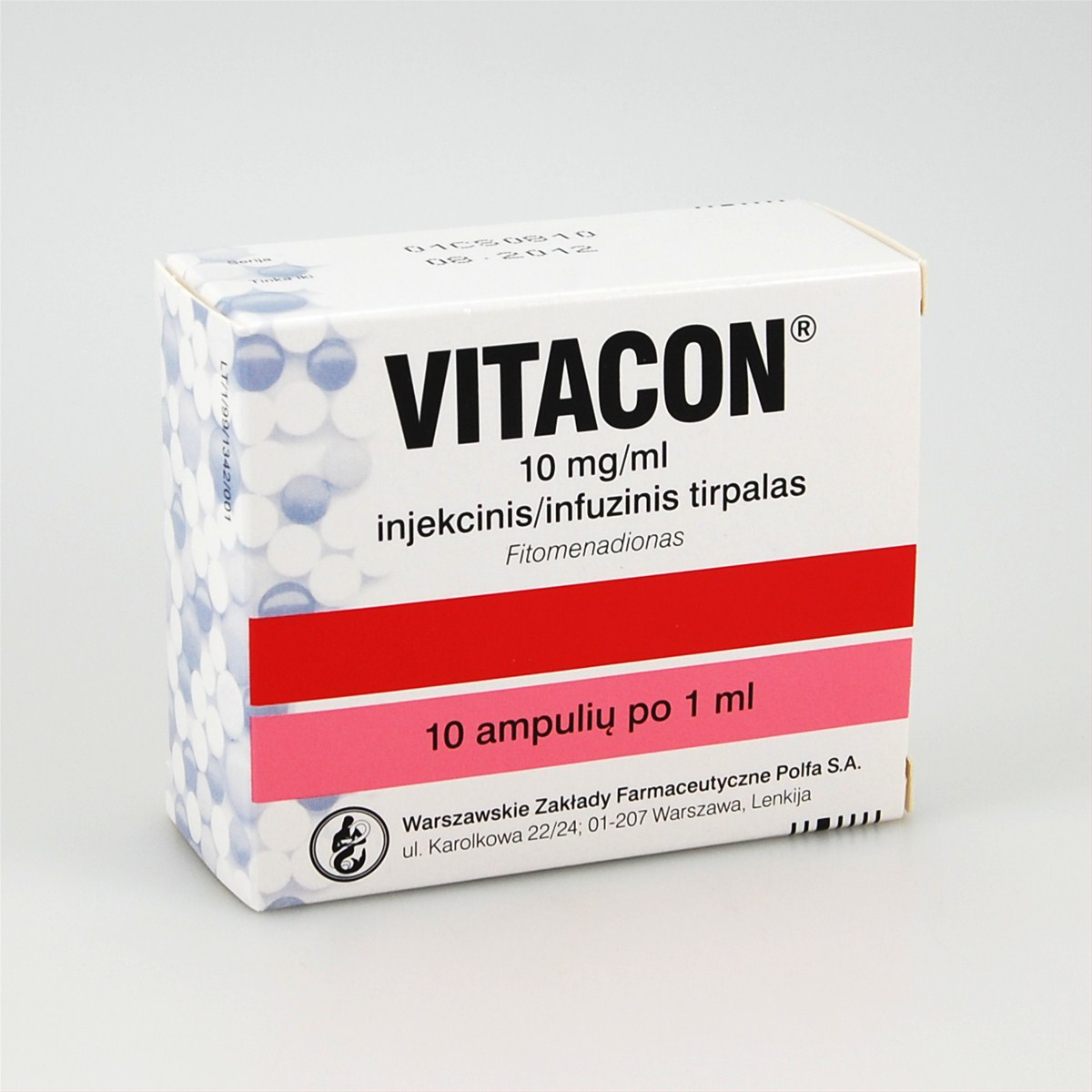VITACON, 10 mg/ml, injekcinis ar infuzinis tirpalas, N10 | Gintarinė