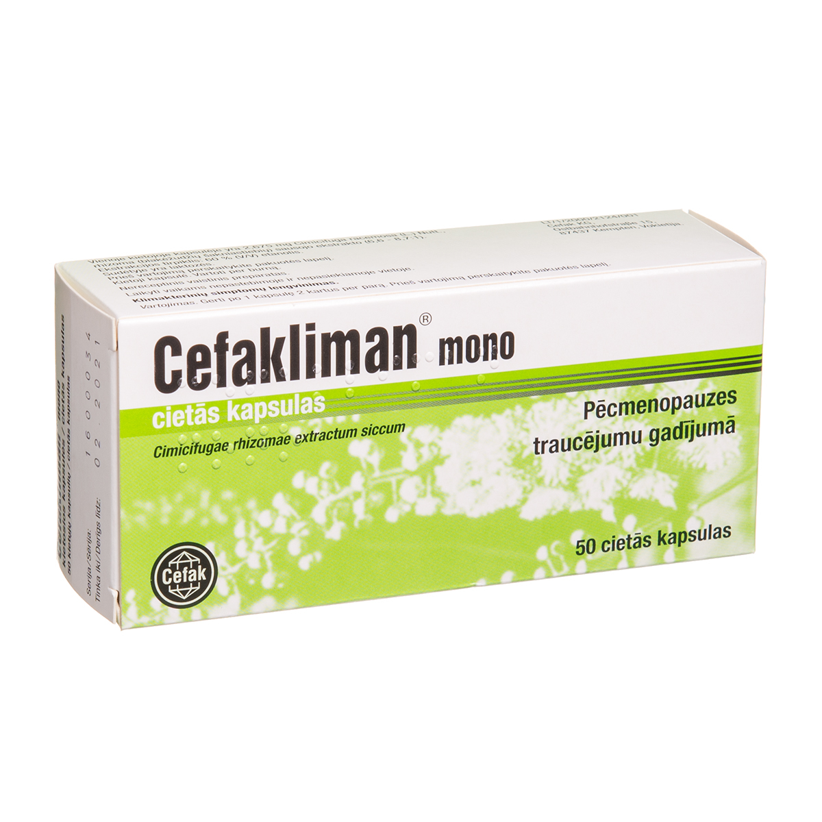 CEFAKLIMAN MONO, kietosios kapsulės, N50 | Gintarinė