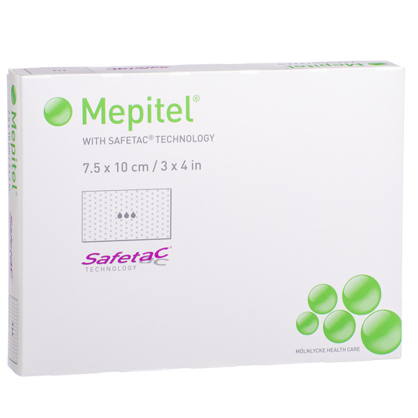 MEPITEL, tinklelis, 7,5 cm x 10 cm, silikoninis, lipnus, 10 vnt ...