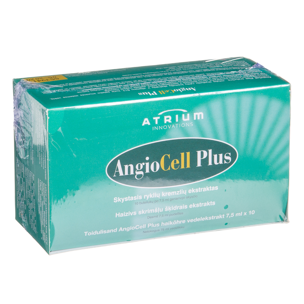 ATRIUM ANGIOCELL PLUS, ryklių kremzlių skystasis ekstraktas, 7,5 ml, 10 ...