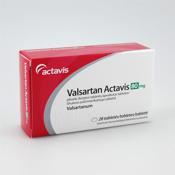VALSARTAN ACTAVIS, 80 mg, plėvele dengtos tabletės, N28 | Gintarinė ...