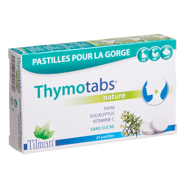 TILMAN THYMO TABS NATURAL, 24 pastilės | Gintarinė vaistinė