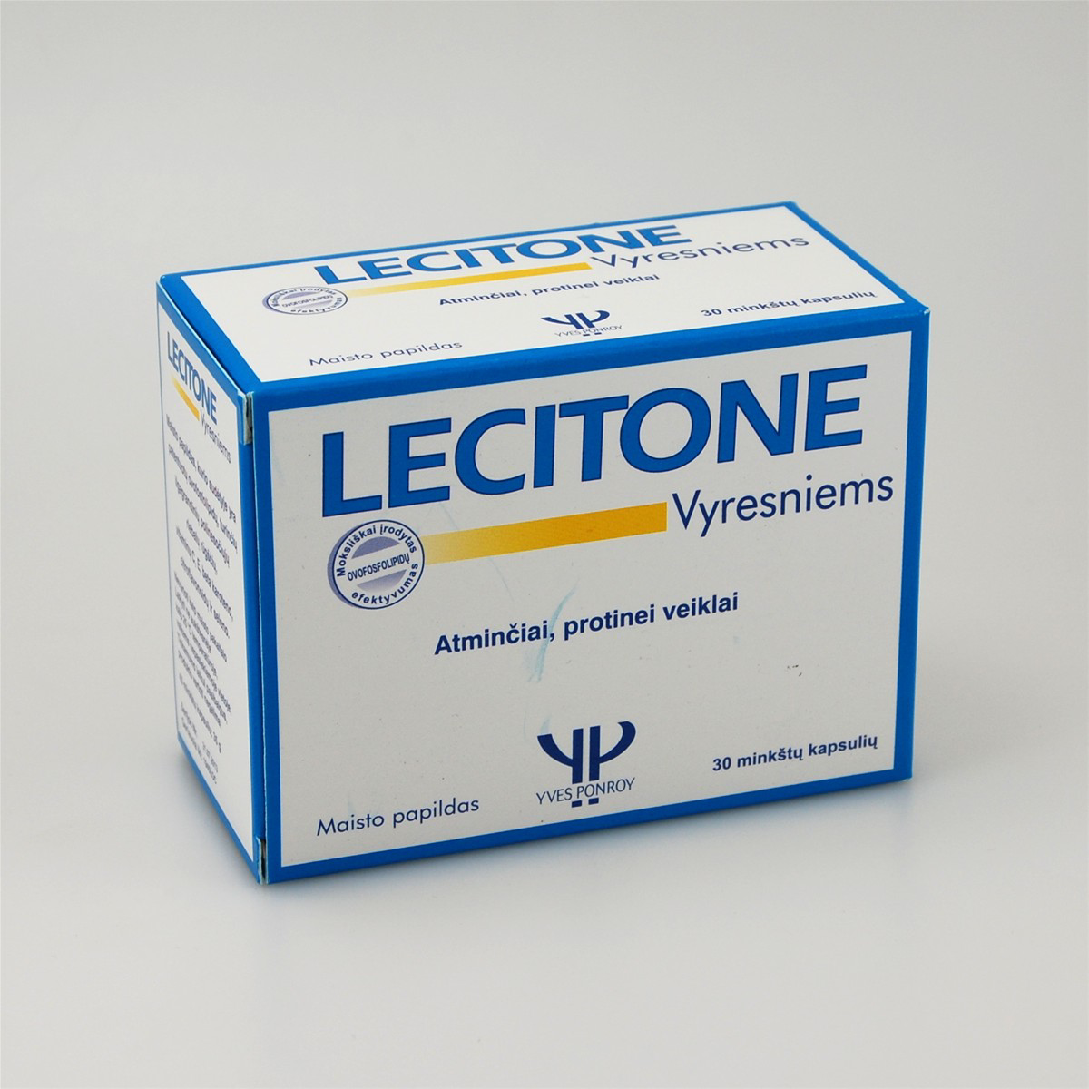 YVES PONROY LECITONE, vyresniems, 30 kapsulių | Gintarinė