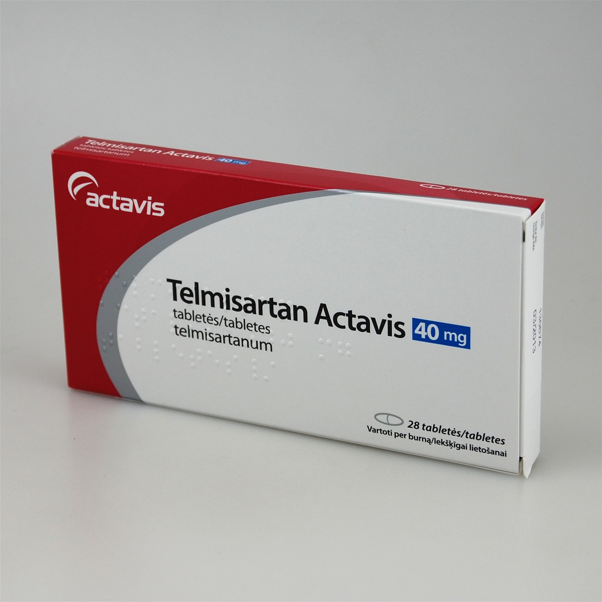 TELMISARTAN ACTAVIS, 40 mg, tabletės, N28 | Gintarinė