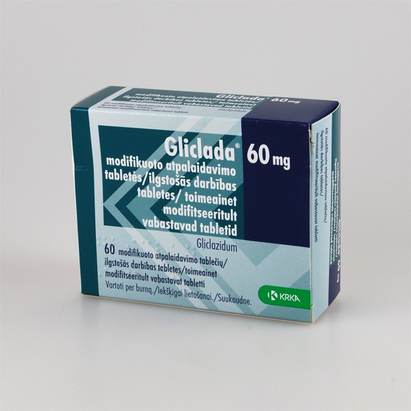 GLICLADA, 60 mg, modifikuoto atpalaidavimo tabletės, N60 | Gintarinė ...