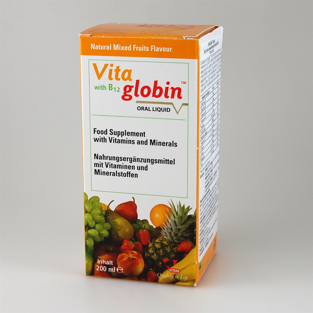 VITANE VITAGLOBIN LIQUID, geriamasis skystis, 200 ml | Gintarinė