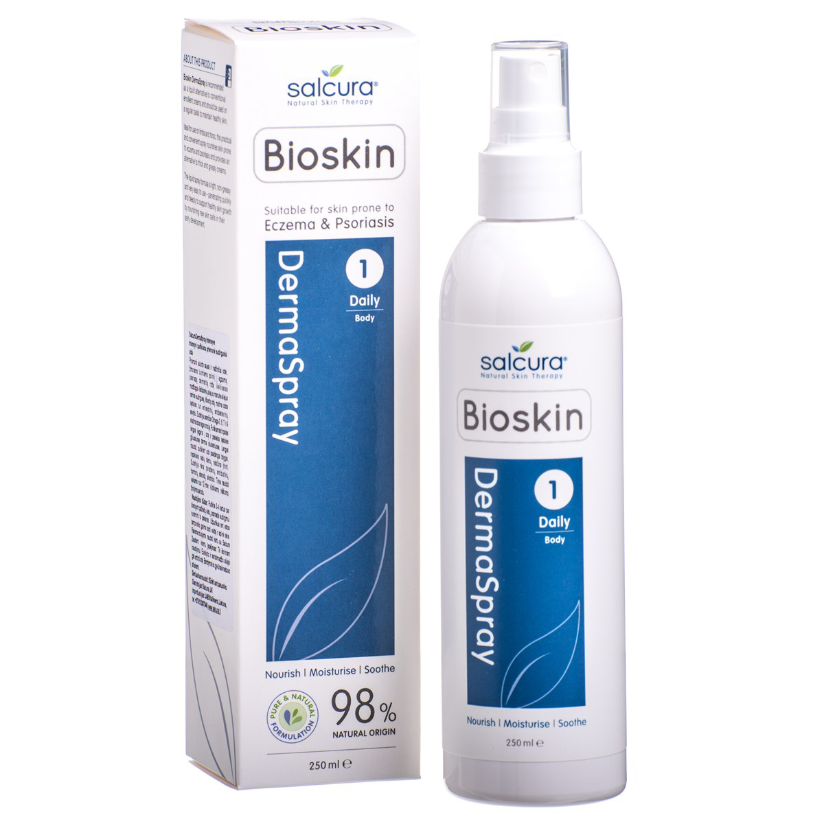 SALCURA BIOSKIN DERMASPRAY, purškiama priemonė probleminiai kūno odai ...