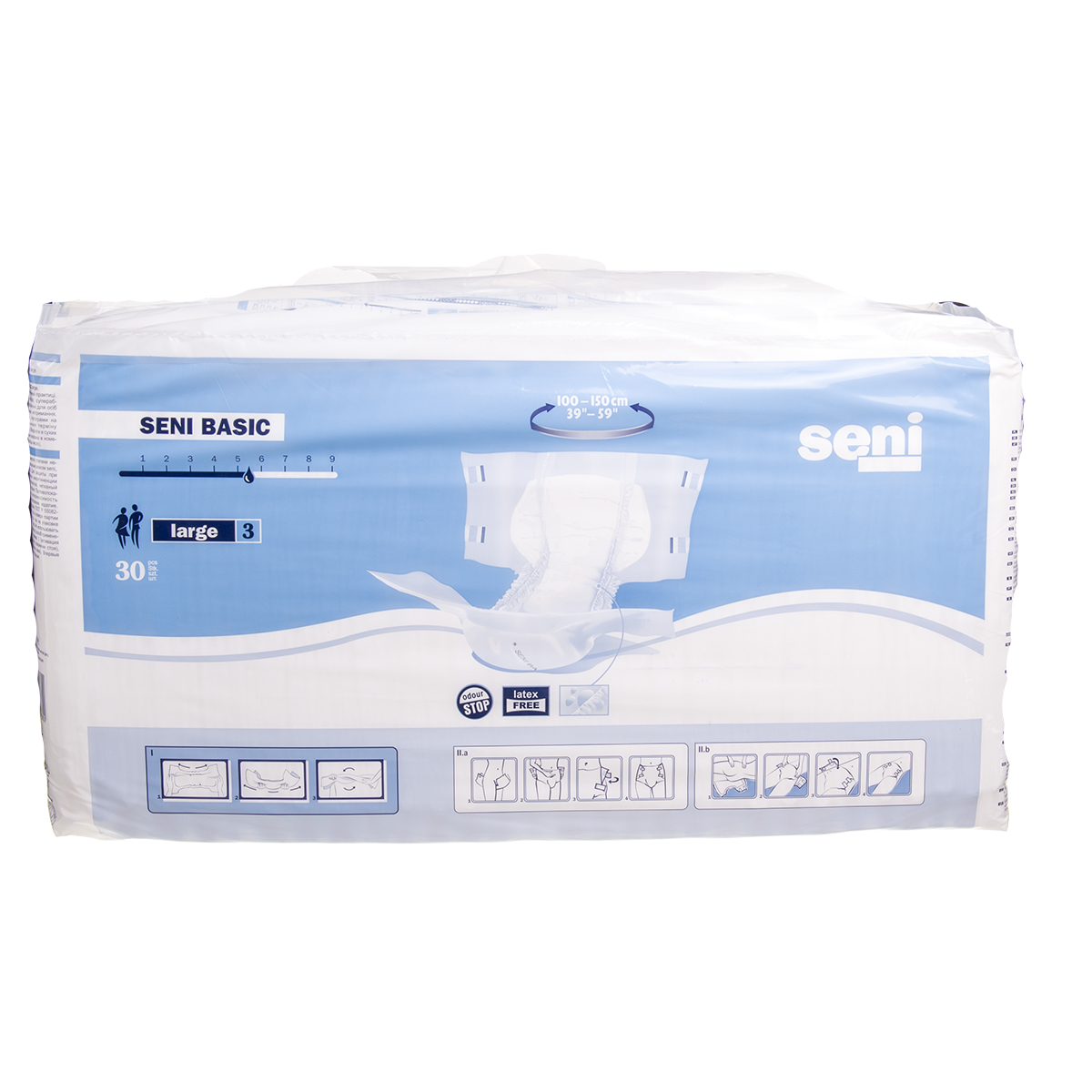 SENI BASIC LARGE, sauskelnės, 30 vnt. | Gintarinė