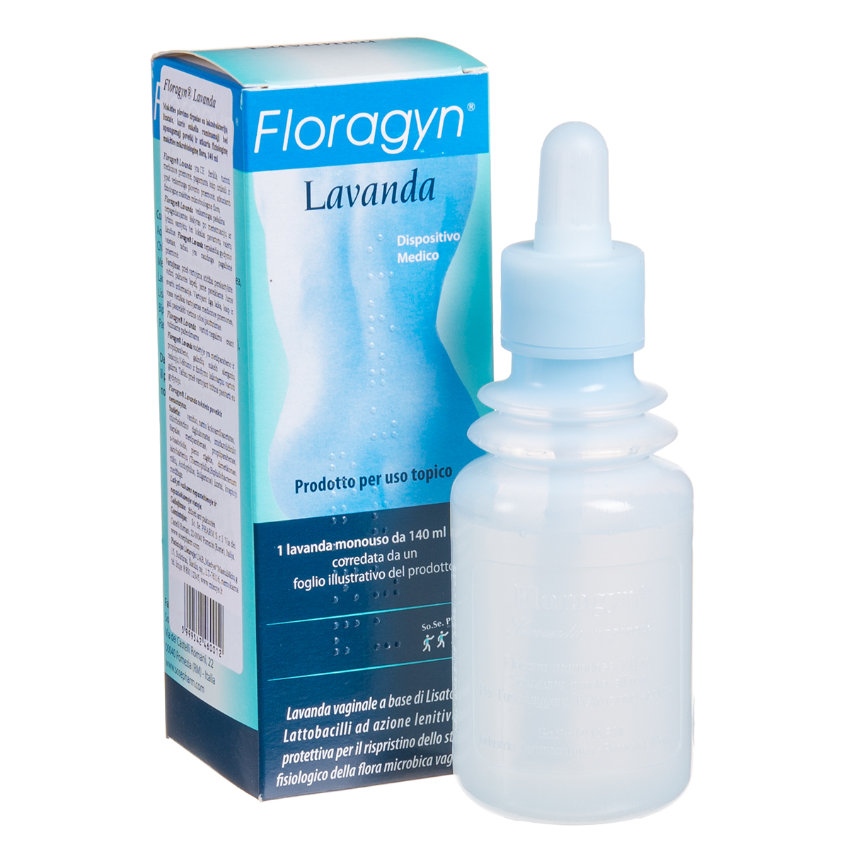 FLORAGYN LAVANDA, priemonė makšties plovimui, 140 ml | Gintarinė