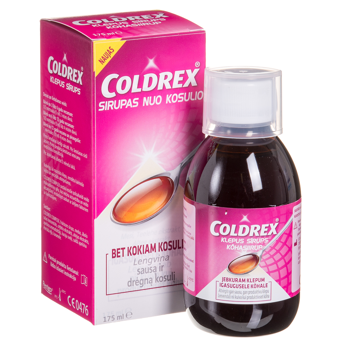 COLDREX, sirupas nuo kosulio, 175 ml | Gintarinė