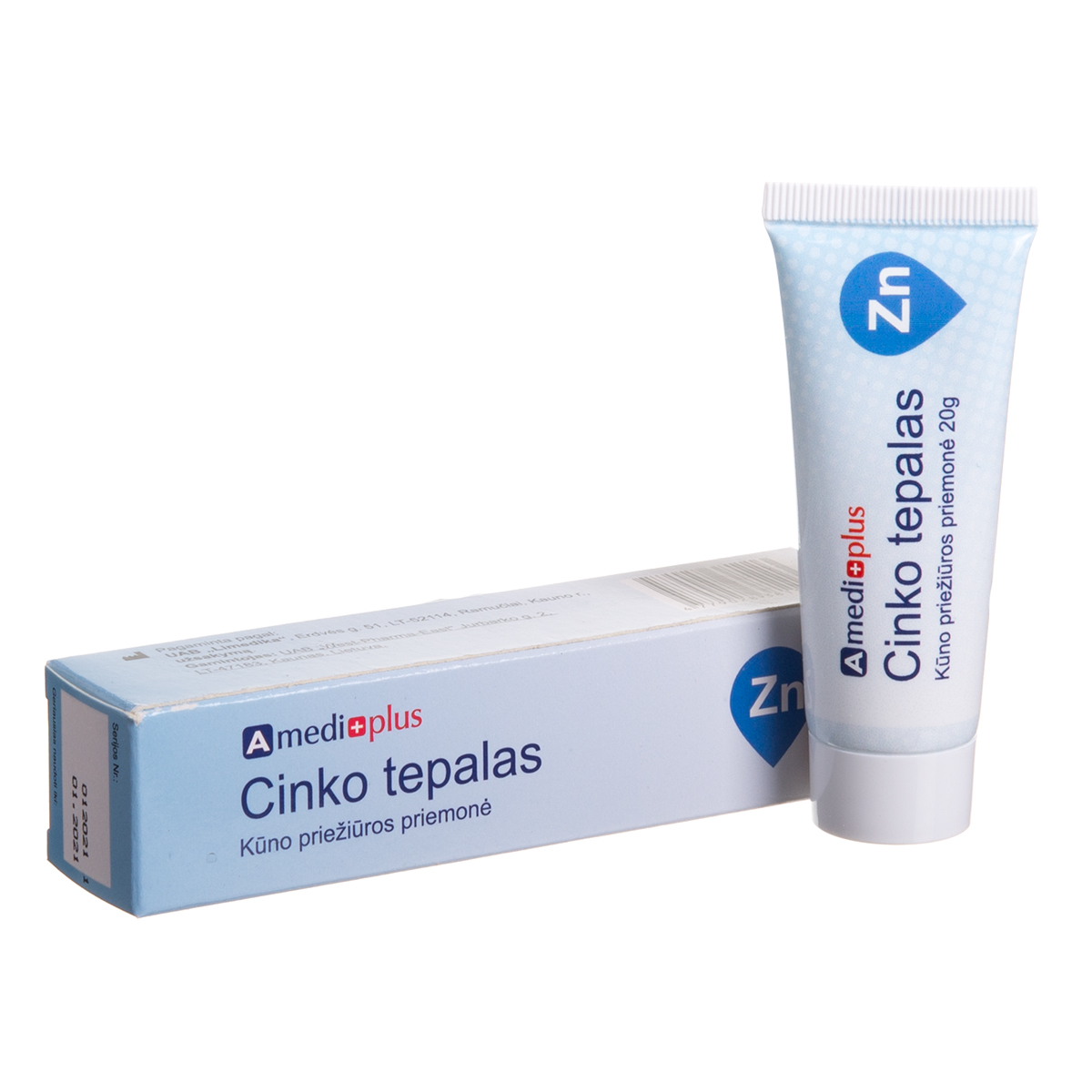 Cinko oksido tepalas, 20 g | Gintarinė