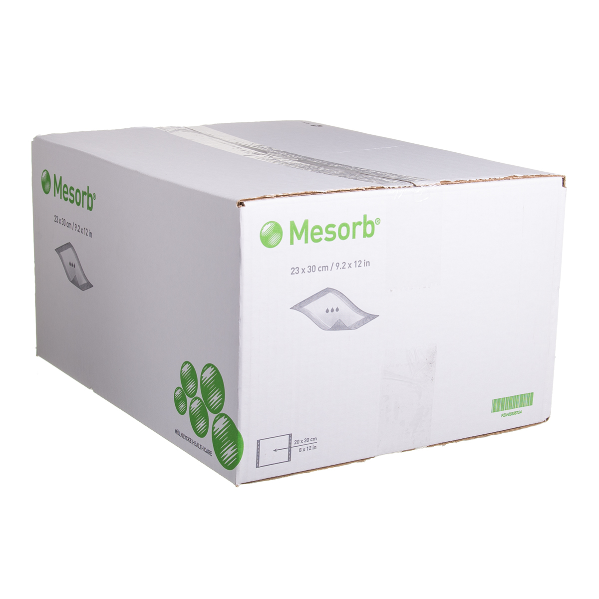 MESORB, tvarstis, 23 cm x 30 cm, absorbuojantis, 30 vnt. | Gintarinė