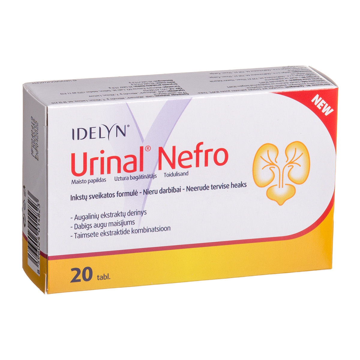 WALMARK URINAL NEPHRO, 20 kapsulių | Gintarinė