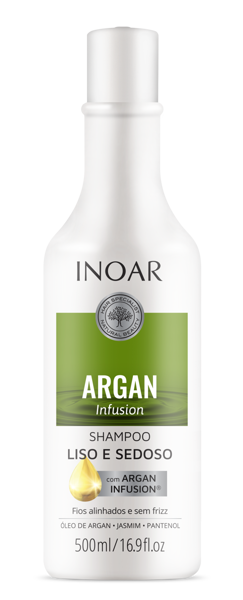 INOAR Argan Infusion Smooth and Silky Shampoo - glotnių ir švelnių ...
