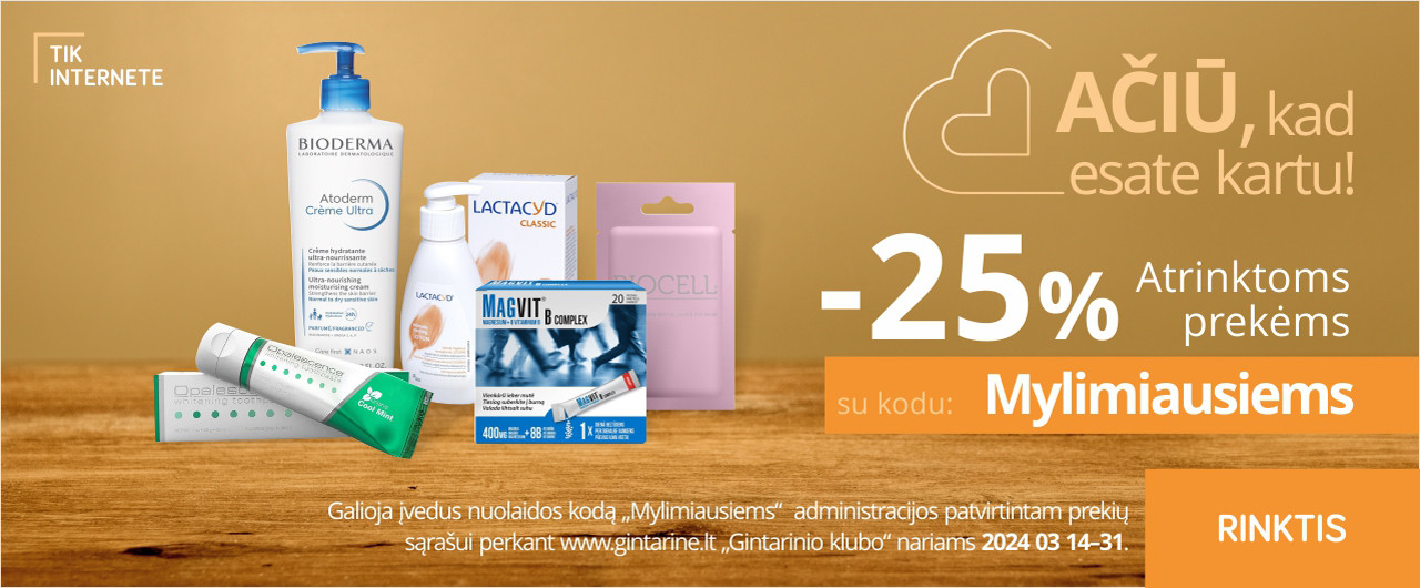 Vaistai internete | Gintarinė vaistinė