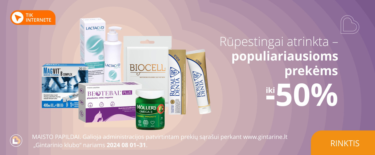Vaistai internete | Gintarinė vaistinė