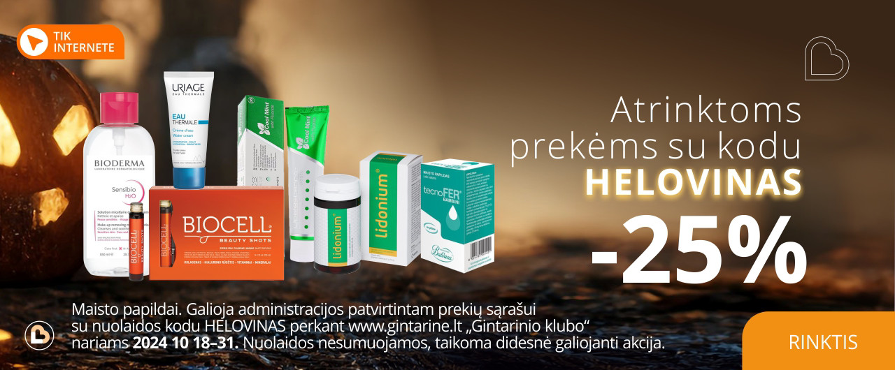 Vaistai internete | Gintarinė vaistinė