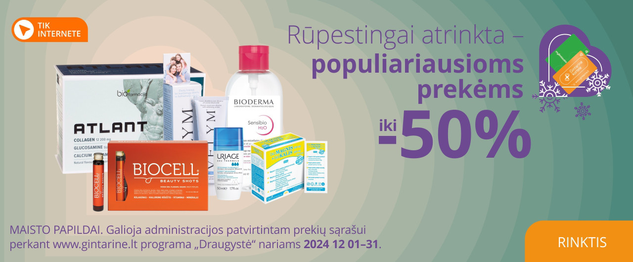 Vaistai internete | Gintarinė vaistinė