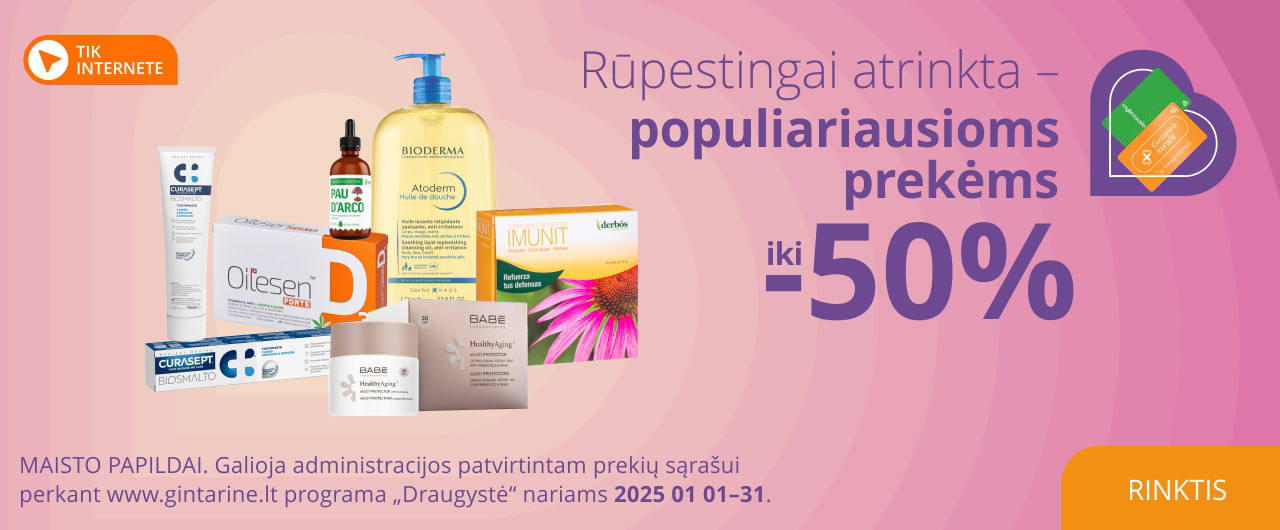 Vaistai internete | Gintarinė vaistinė