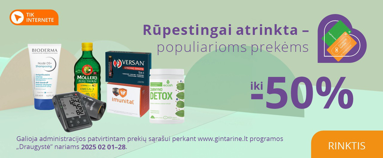 Vaistai internete | Gintarinė vaistinė