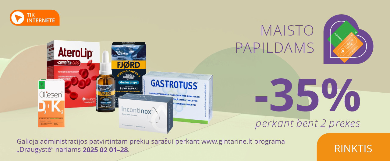 Vaistai internete | Gintarinė vaistinė