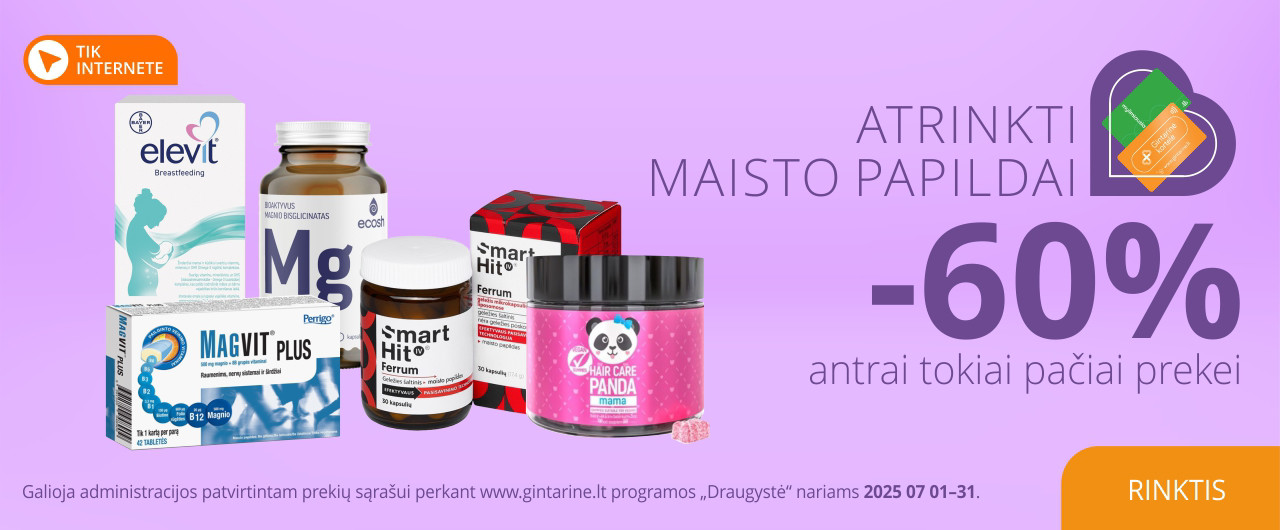 Vaistai internete | Gintarinė vaistinė