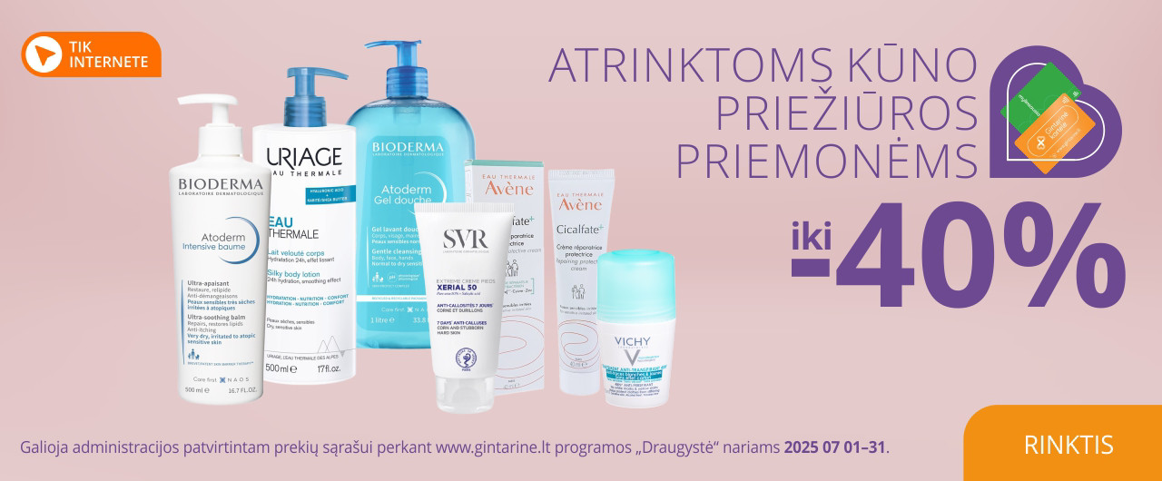 Vaistai internete | Gintarinė vaistinė