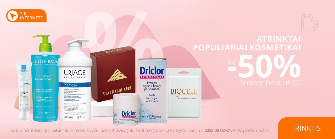 Vaistai internete | Gintarinė vaistinė