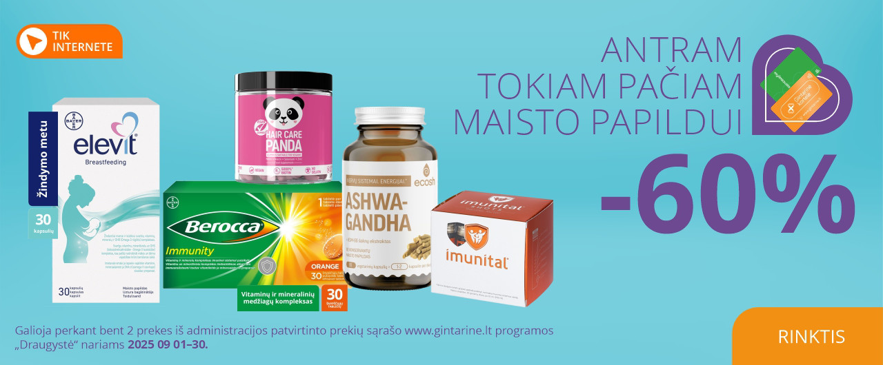 Vaistai internete | Gintarinė vaistinė